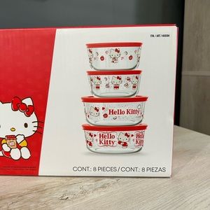 Pyrex | Kitchen | Hello Kitty Pyrex Decorated Glass Food Storage | Poshmark
